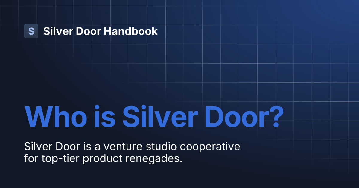 Who is Silver Door? | Silver Door Handbook